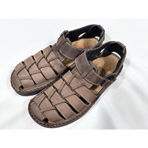 Naot | Shoes | Naot Mens Julius Fisherman Sandals Brown Leather Size Us ...
